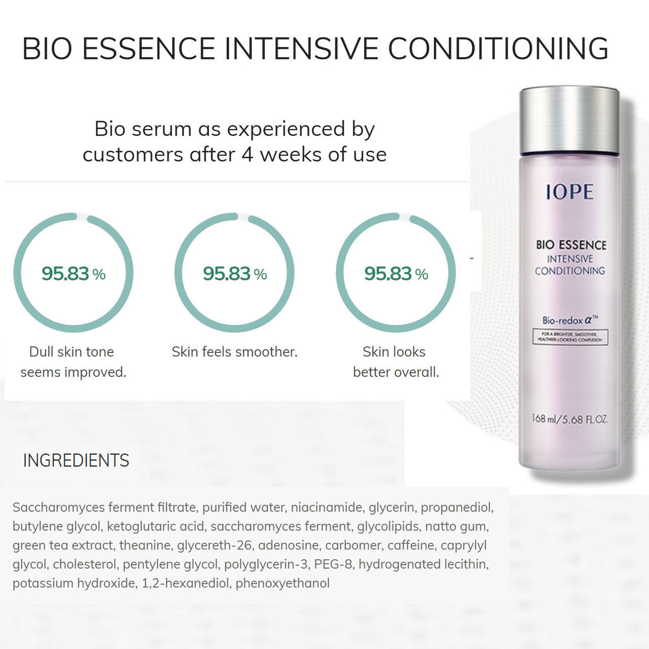 IOPE Bio Essence Intense Conditioning 168 ml + Free Sample !! - k-beauty outlet