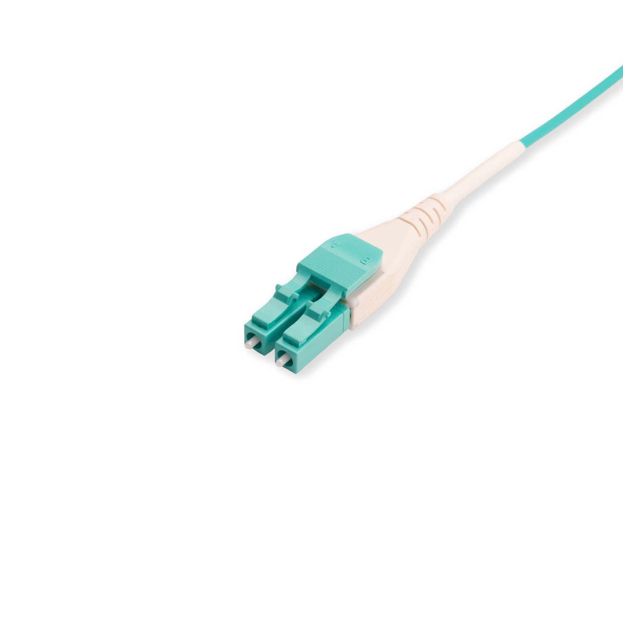 ULTRALiiT™ AQUA LC TO LC MULTIMODE OM4 DUPLEX FIBER OPTIC PATCH CORDS