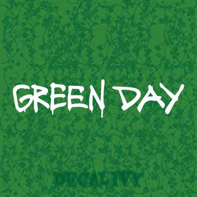 Green Day Dripping Decal Vinyl Sticker - Decal Ivy