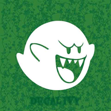 Mario Brothers Ghost Boo Decal Vinyl Sticker - Decal Ivy
