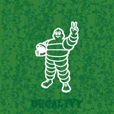 Michelin Man Peace Decal Vinyl Sticker - Decal Ivy