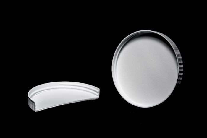 White 110-400 Polypropylene Screw Cap with Foam Liner