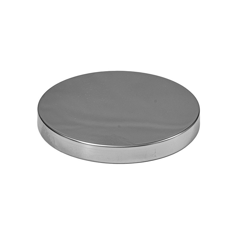Medium Chrome Metal Lid | 12 Pack