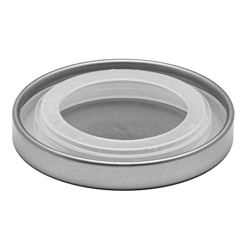 Large Anchor Brushed Silver Metal Cover