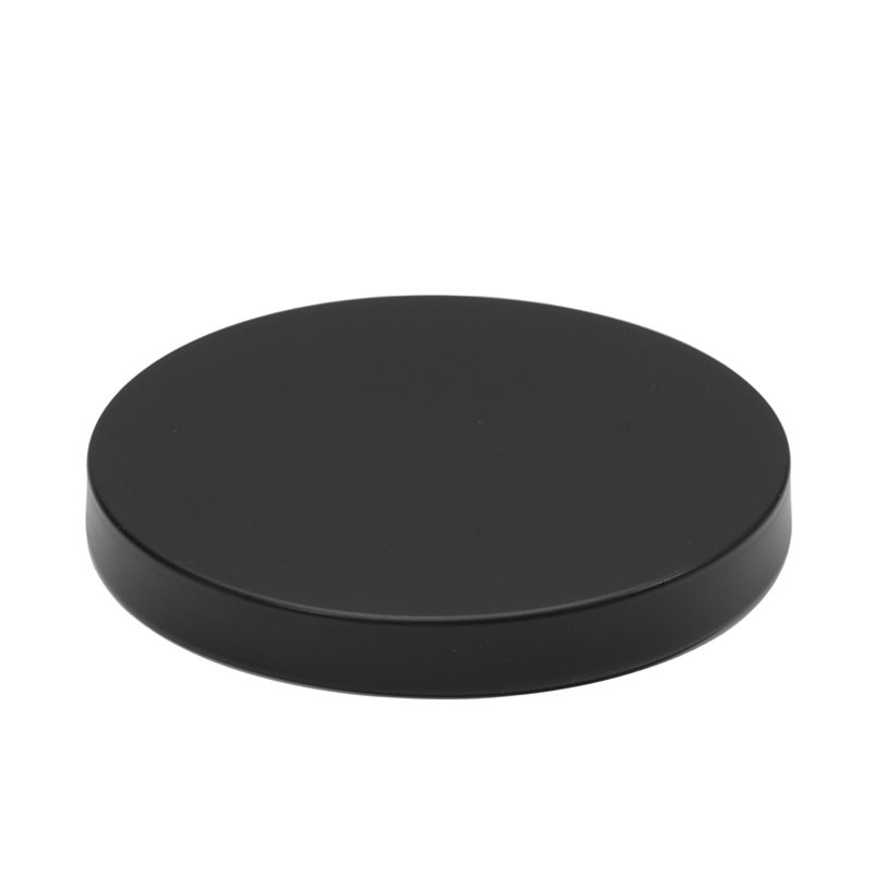 Large Black Metal Lid | 12 Pack