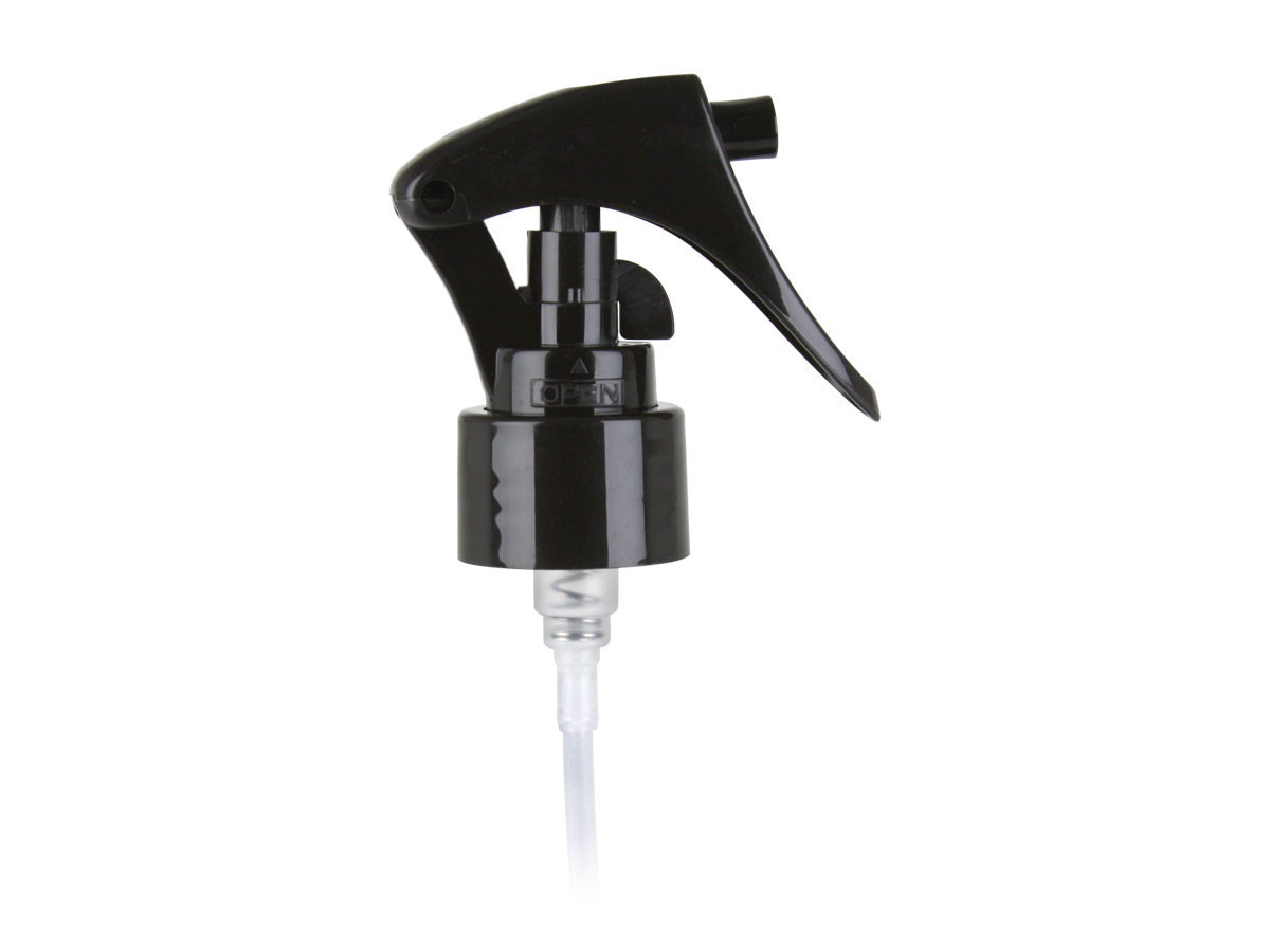 Black 24-410 Fine Mist Trigger Sprayer with 7 1/4" Dip Tube
