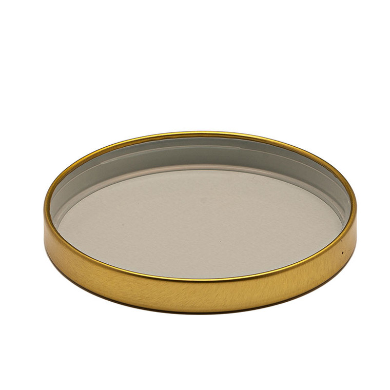 Large Pure Gold Metal Lid | 12 Pack