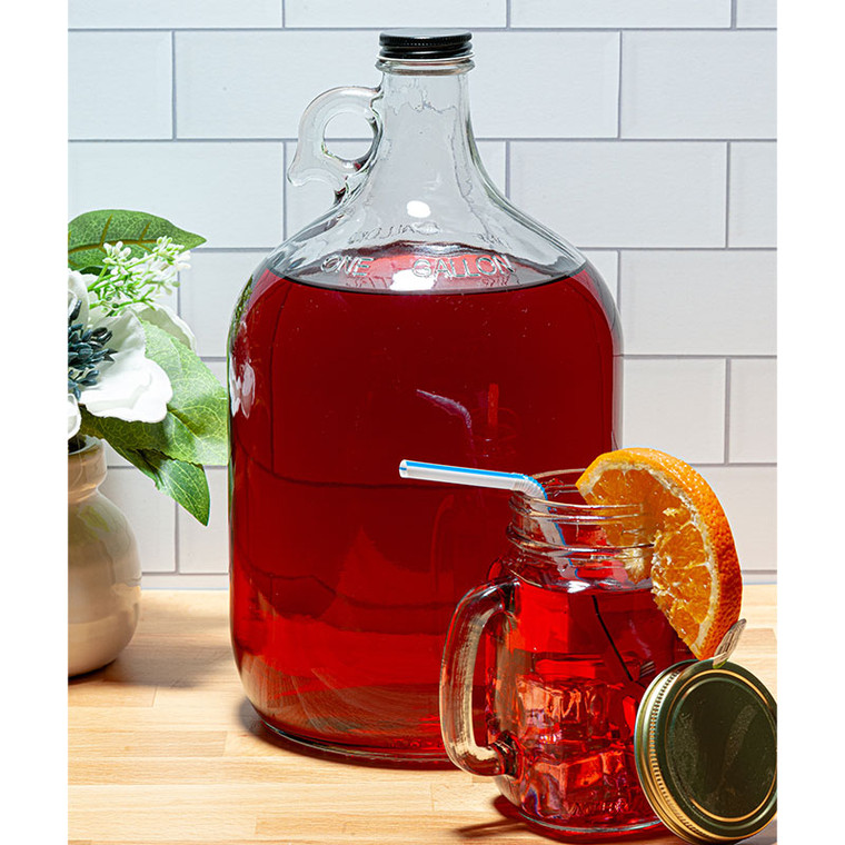 1 Gallon Glass Growler | 4 Pack