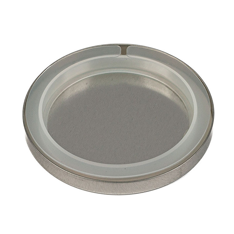 Large Silver Flat Metal Lid | 12 Pack