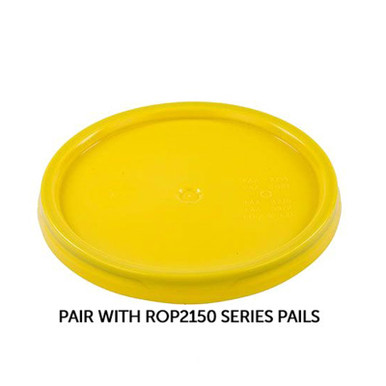 5 Gallon RightPail™ Yellow HDPE Tear Tab Lid
