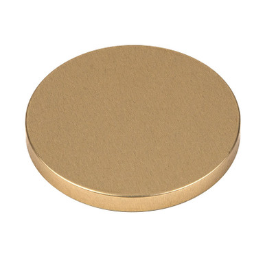 Large Gold Flat Metal Lid | 12 Pack