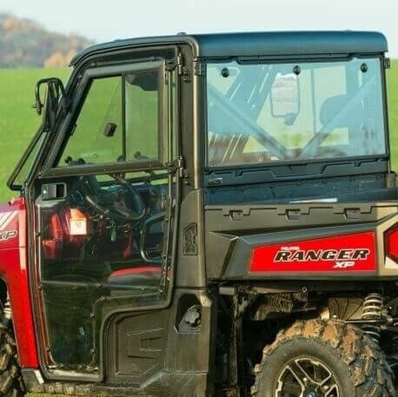 Polaris Ranger XP 900 Full Hard Cab Enclosure by DFK Cab - HC-3410 ...