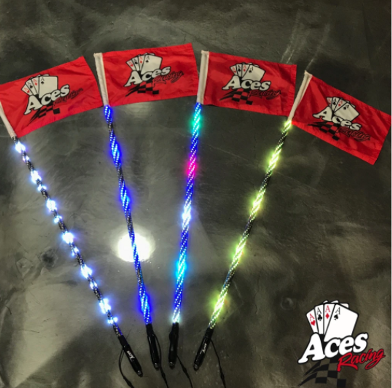 400 Combination Deluxe Lighted Whips Aces Racing Dc400 Sss