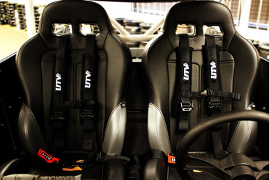 RZR RS1 Black 2" H Style Padded Sewn Together With Sternum Clip Harness ...