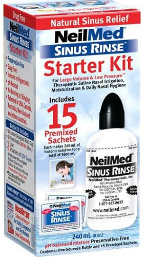NeilMed Sinus Rinse Starter Kit Bottle + 10 Sachets
