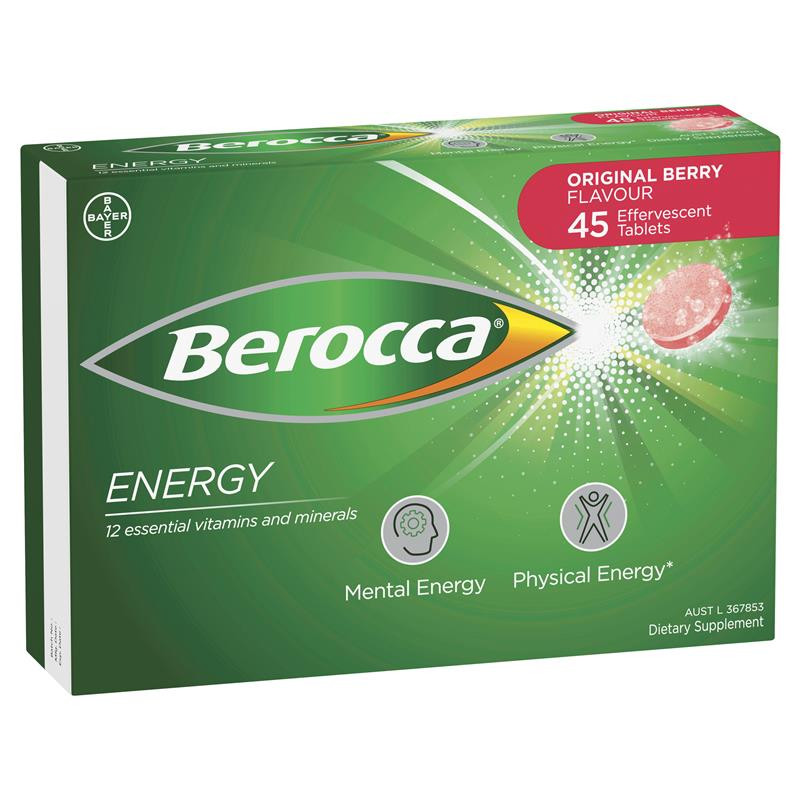 Berocca Performance Original Berry 45 Effervescent Tablets