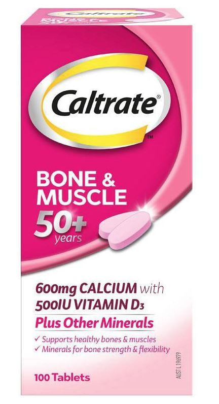 Caltrate Bone & Muscle 50+ Years 100 Tablets - Pharmacy 4 Less