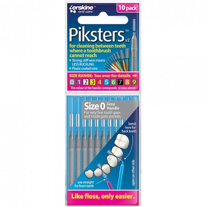 Piksters Interdental Brushes Size 0 10 Pack