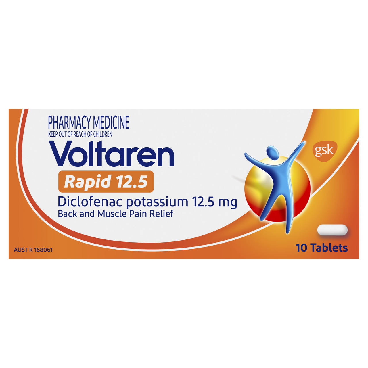 Voltaren Rapid Tablets 12.5 20 Tablets - Pharmacy 4 Less