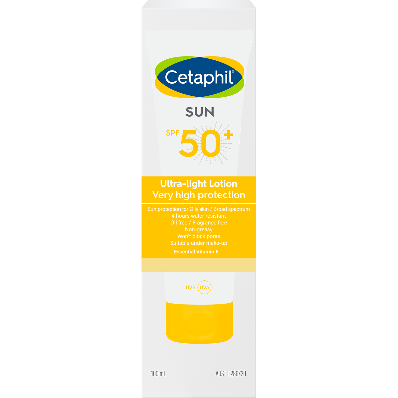 Cetaphil Sun Ultra-Light Lotion SPF 50+ 100mL, Sunscreen