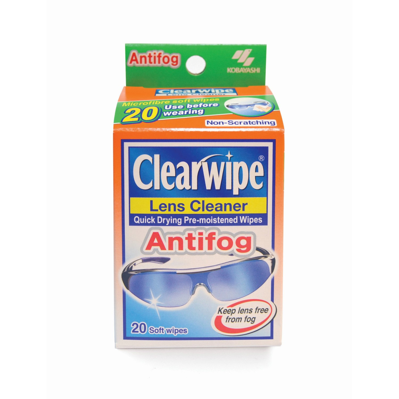 Clear Wipes Moistened Lens Cleaner 20 Pack