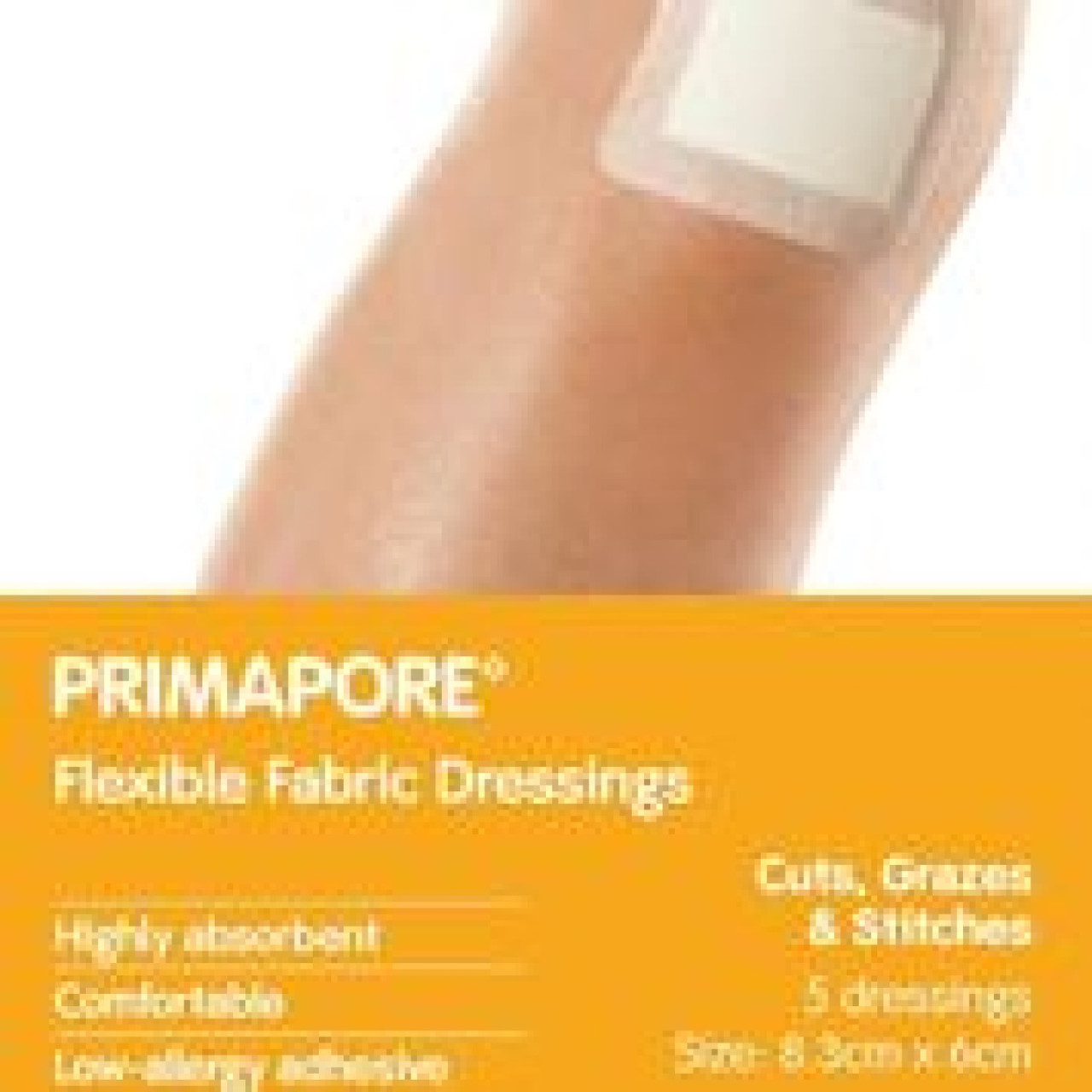 Primapore Adhesive Wound Dressing 8.3 x 6cm 5 Pack