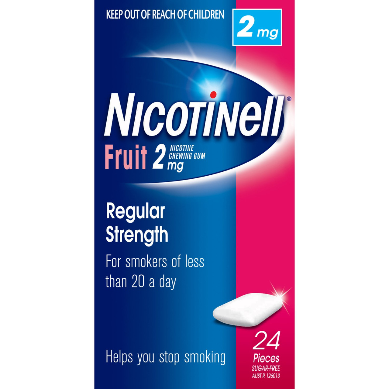 Nicotinell Gum Fruit 2mg 24 Pack