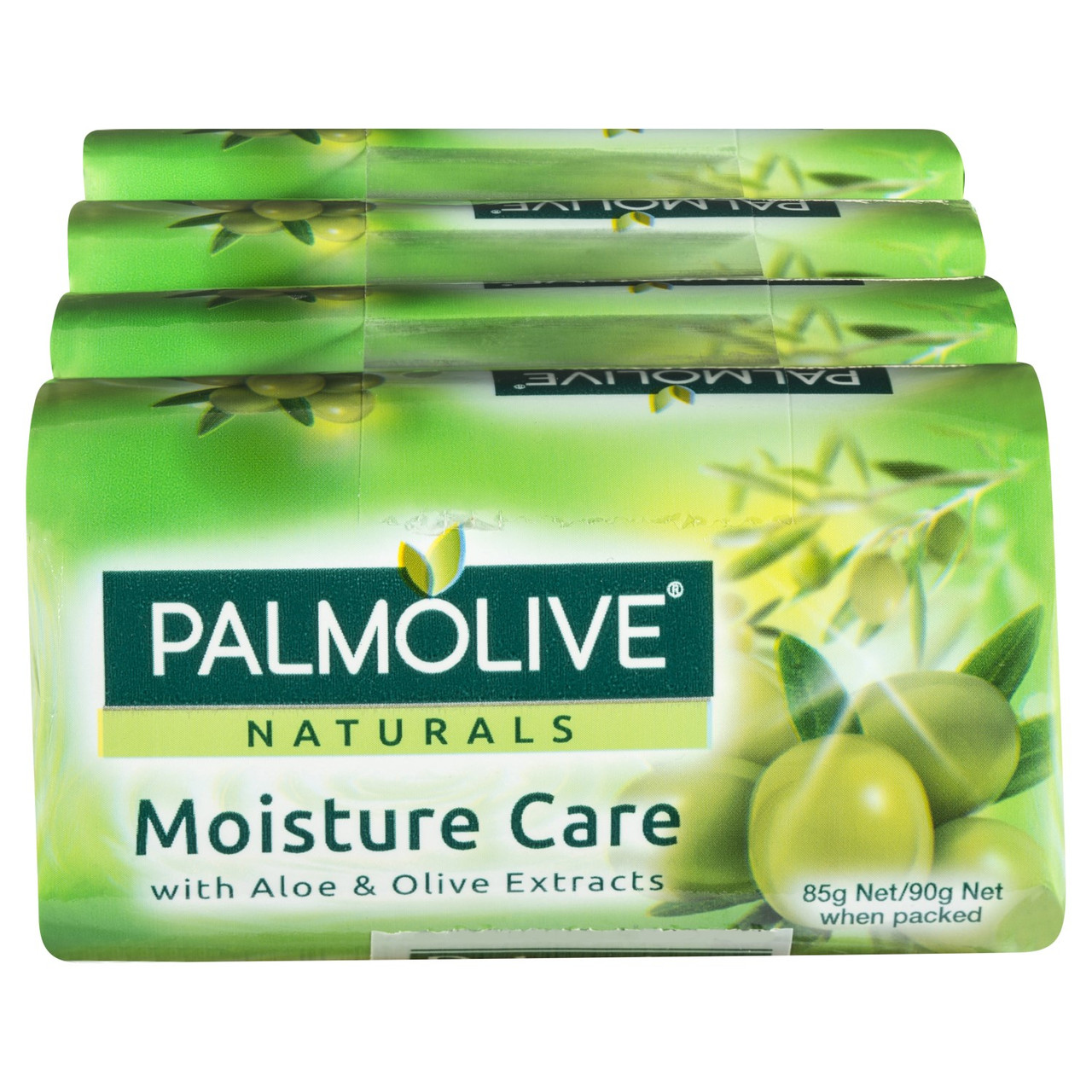 Palmol Naturals Soap Bar Aloe Olive Extract 4 Pack