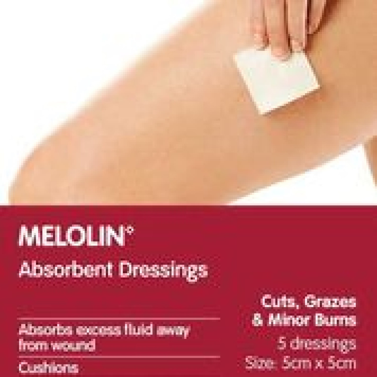 Melolin Absorbent Dressing 5cm x 5cm 5 Pack