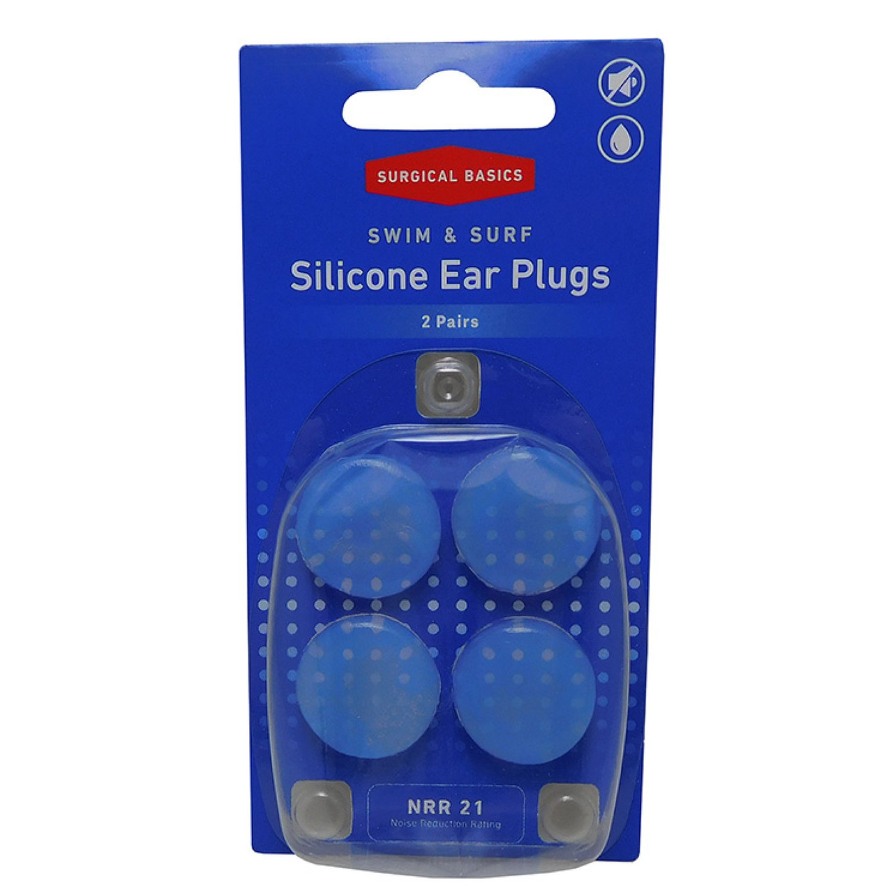 Surgical Basics Silicone Ear Plugs 2 Pairs