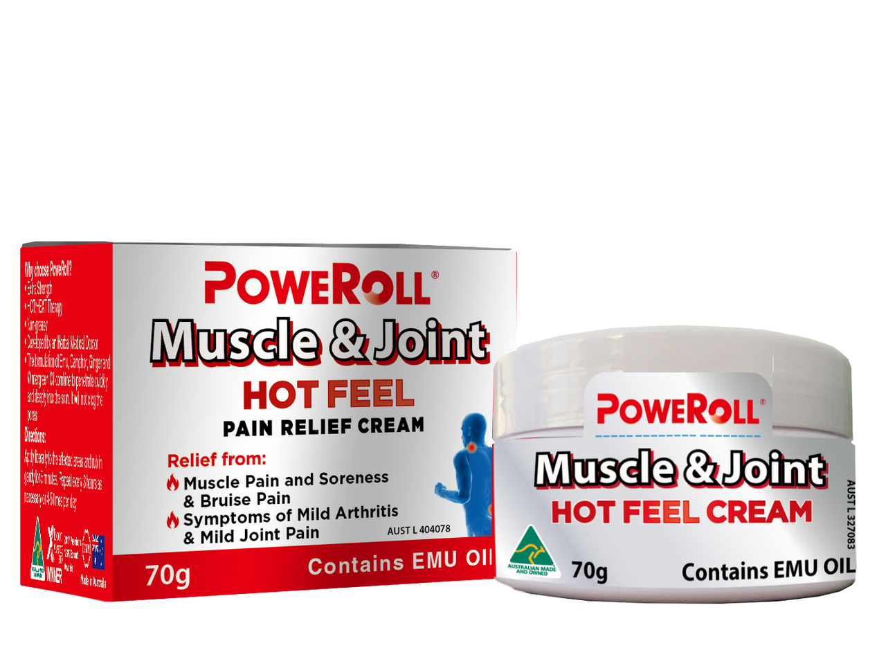 Poweroll Muscle & Joint Hot Feel Cream 70G
