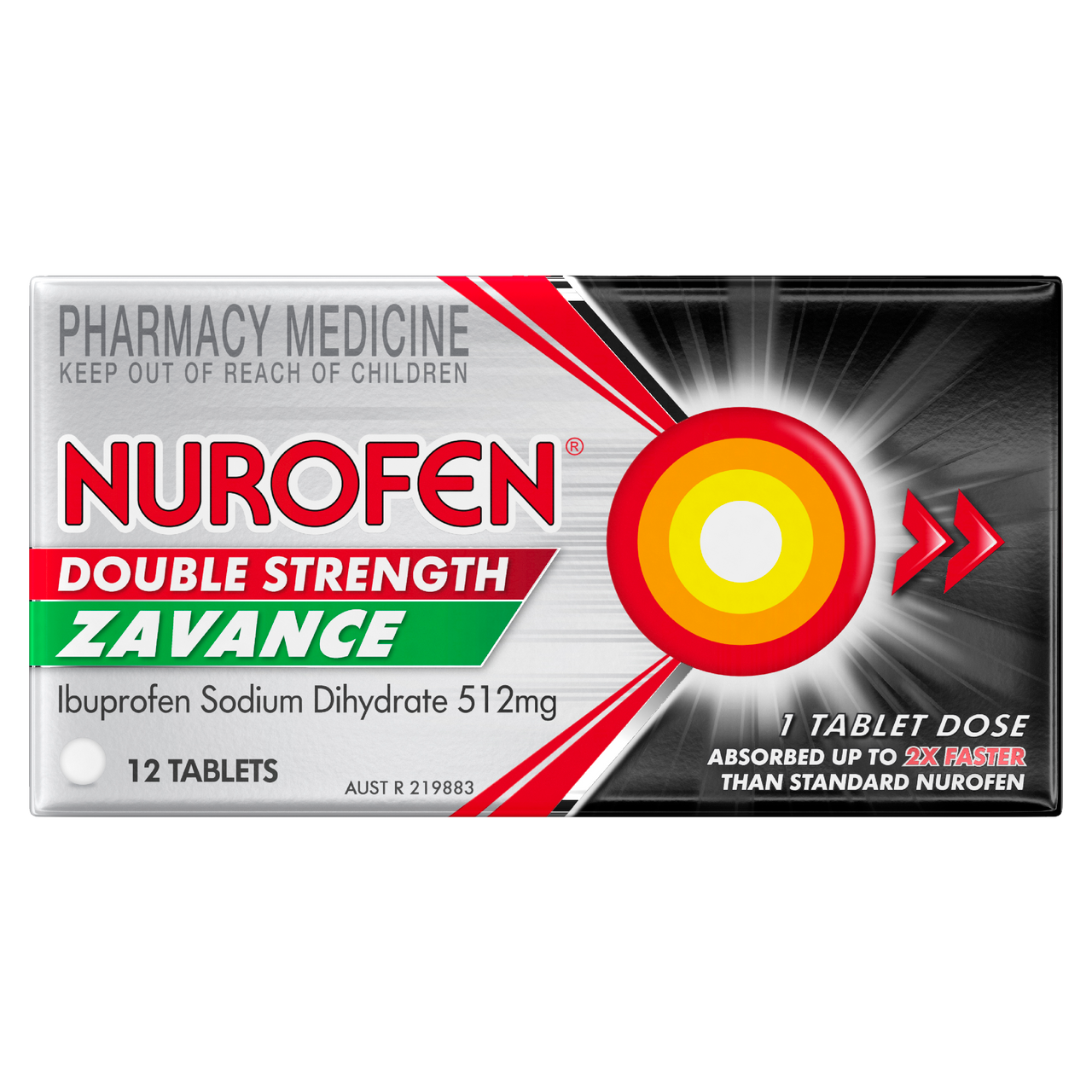Nurofen Double Strength Zavance 512mg 12 Tablets