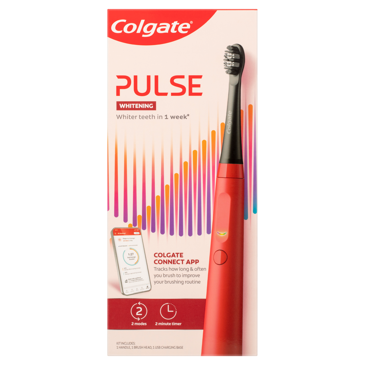 Colgate Electric Toothbrush Pulse Connected Series 1 Whitening 1Pk