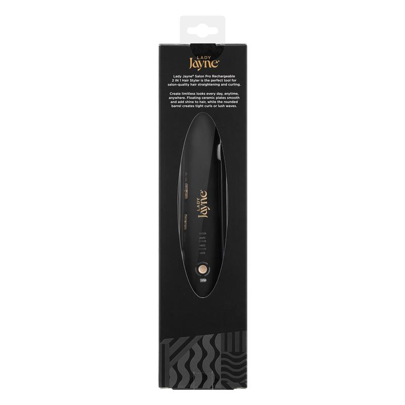 Lady Jayne Salon Pro Rechargeable 2 in 1 Hair Styler