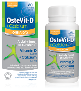 OsteVit-D + Calcium One-A-Day 60 Chewable Tablets - Pharmacy 4 Less