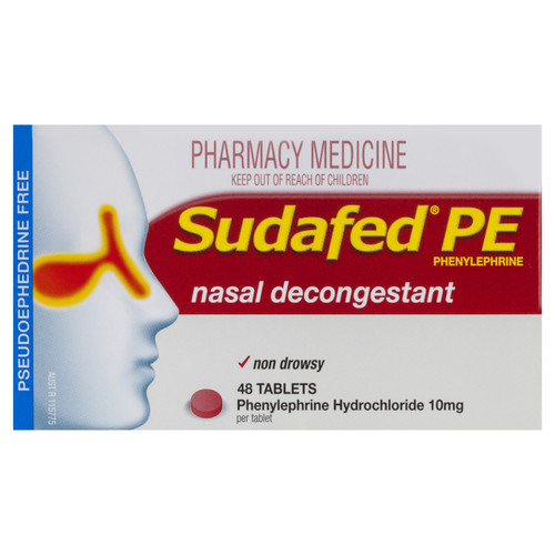 Sudafed PE Nasal Decongestant 24 Tablets