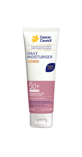 Cancer Council Moisturiser Face Med Tint SPF50+ 75ml