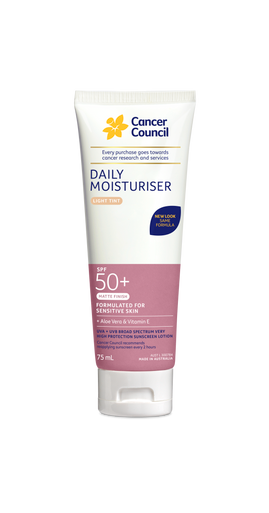 Cancer Council Moisturiser Face Light Tint SPF50+ 75ml