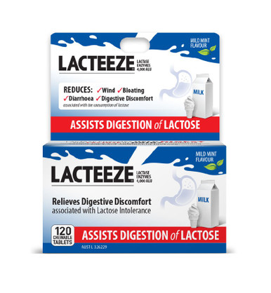 Lacteeze 120 Chewable Tablets