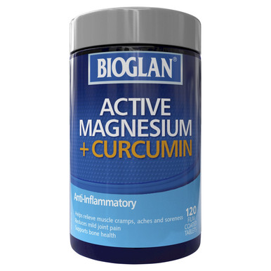 Bioglan Active Magnesium + Curcumin 120 Tablets