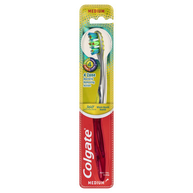 Colgate 360Advanced Active Plaque Removal Toothbrush Medium