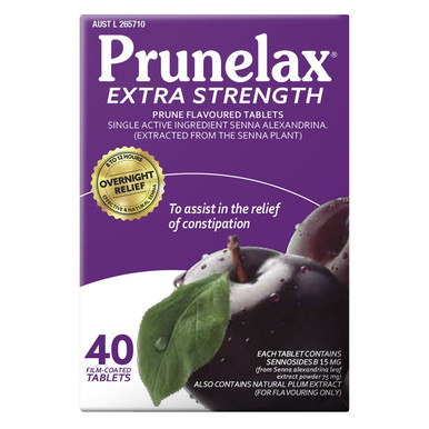 Prunelax Extra Strength 40 Tablets