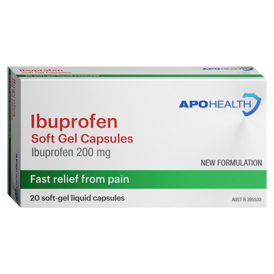 Apohealth Ibuprofen Soft Gel Capsules 200Mg 20 Pack