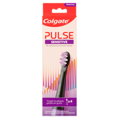 Colgate Electric Toothbrush Pulse Sensitive Refills 4Pk