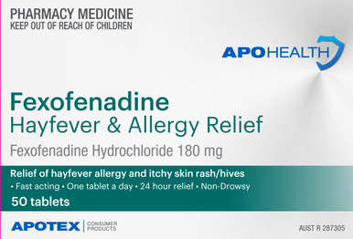 APOHEALTH Fexo 180Mg 50 Tablets