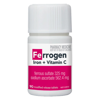 Ferrogen + Vit C 90 Modified Release Tablets | Pharmacy 4 Less
