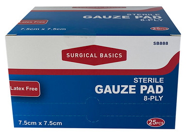 Surgical Basics Sterile Gauze Pad 7.5Cmx7.5Cm | Pharmacy 4 Less