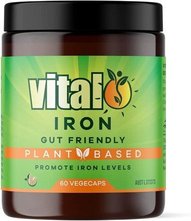 Vital Plant Based Iron Supplement 60 Vege Capsules