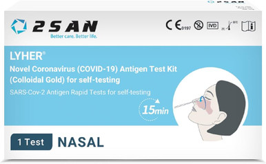 2San Lyher Covid-19 (SARS-CoV-2) Nasal Rapid Antigen Test 1 Pack