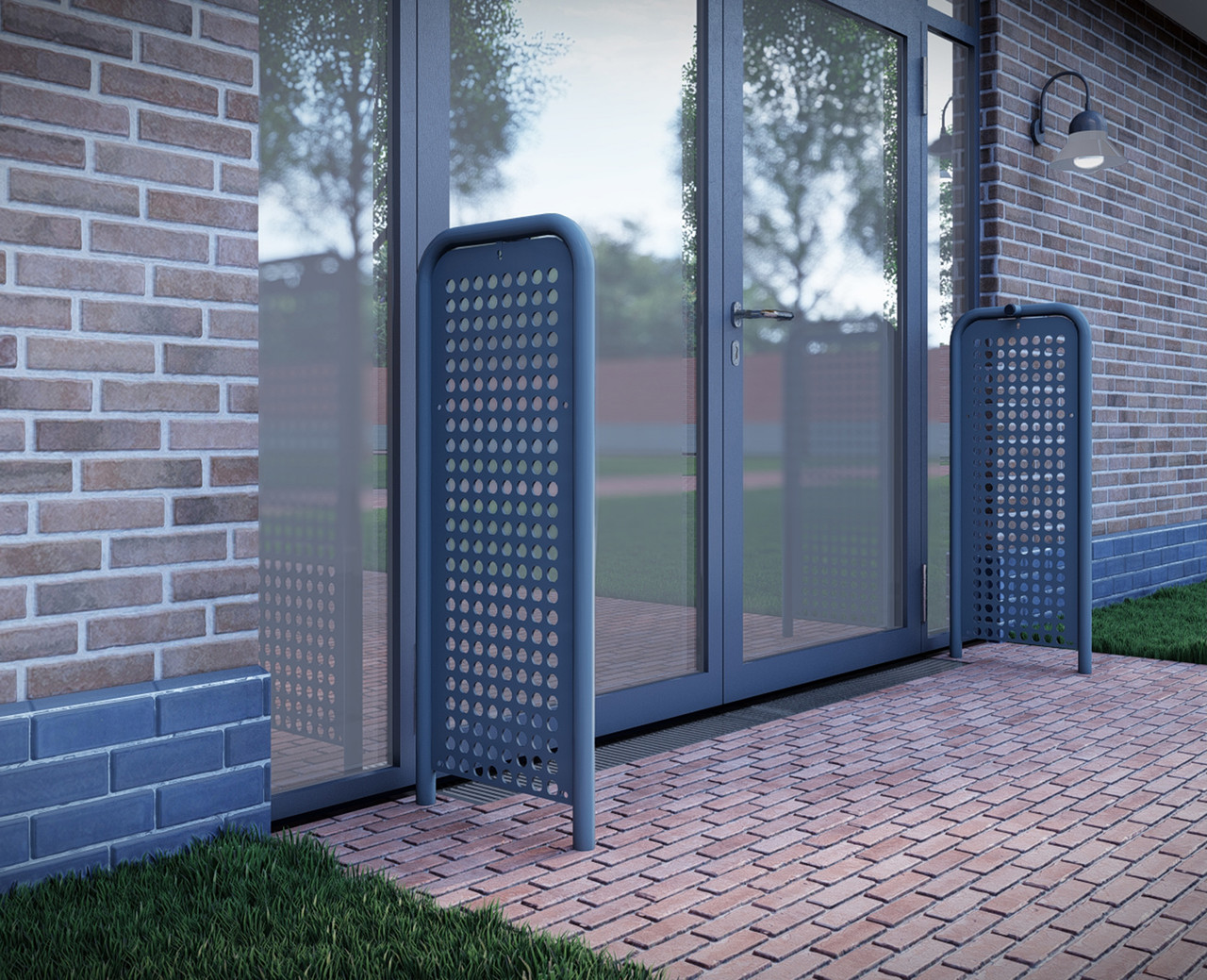 Door Restrainer with Perforated Panel and Buffer | BOYCO